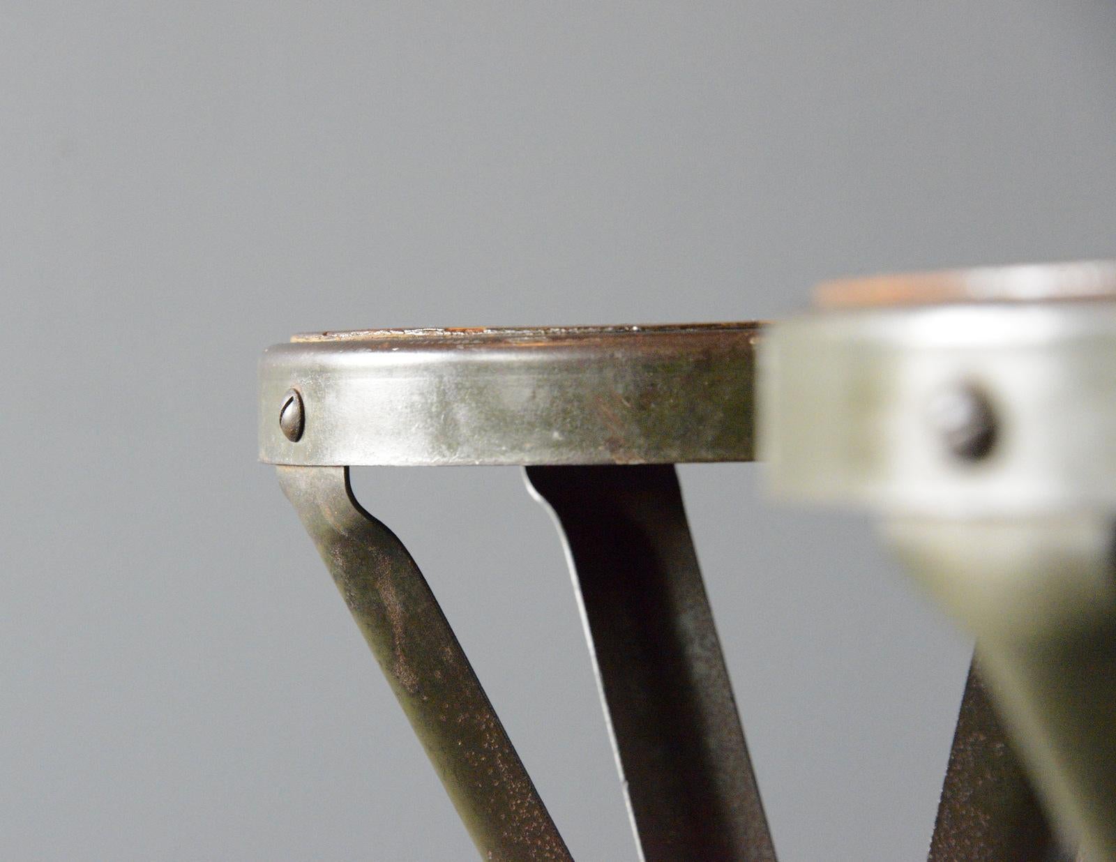 Industrial Stools By Evertaut Circa 1940s For Sale at 1stDibs
