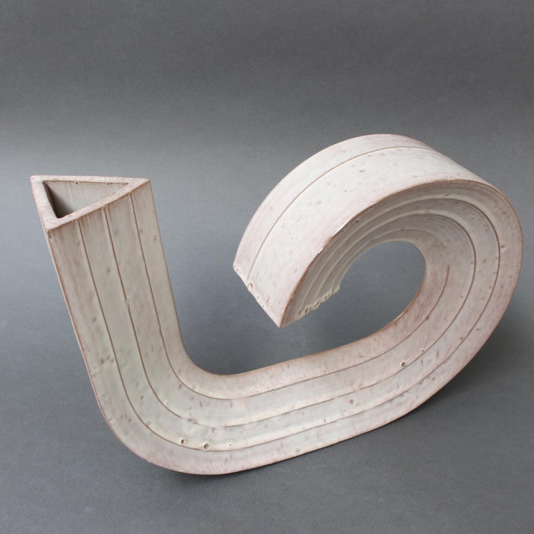 Industrial Style Ceramic Vase / Sculpture by Alessio Tasca, Nove, Italy ...