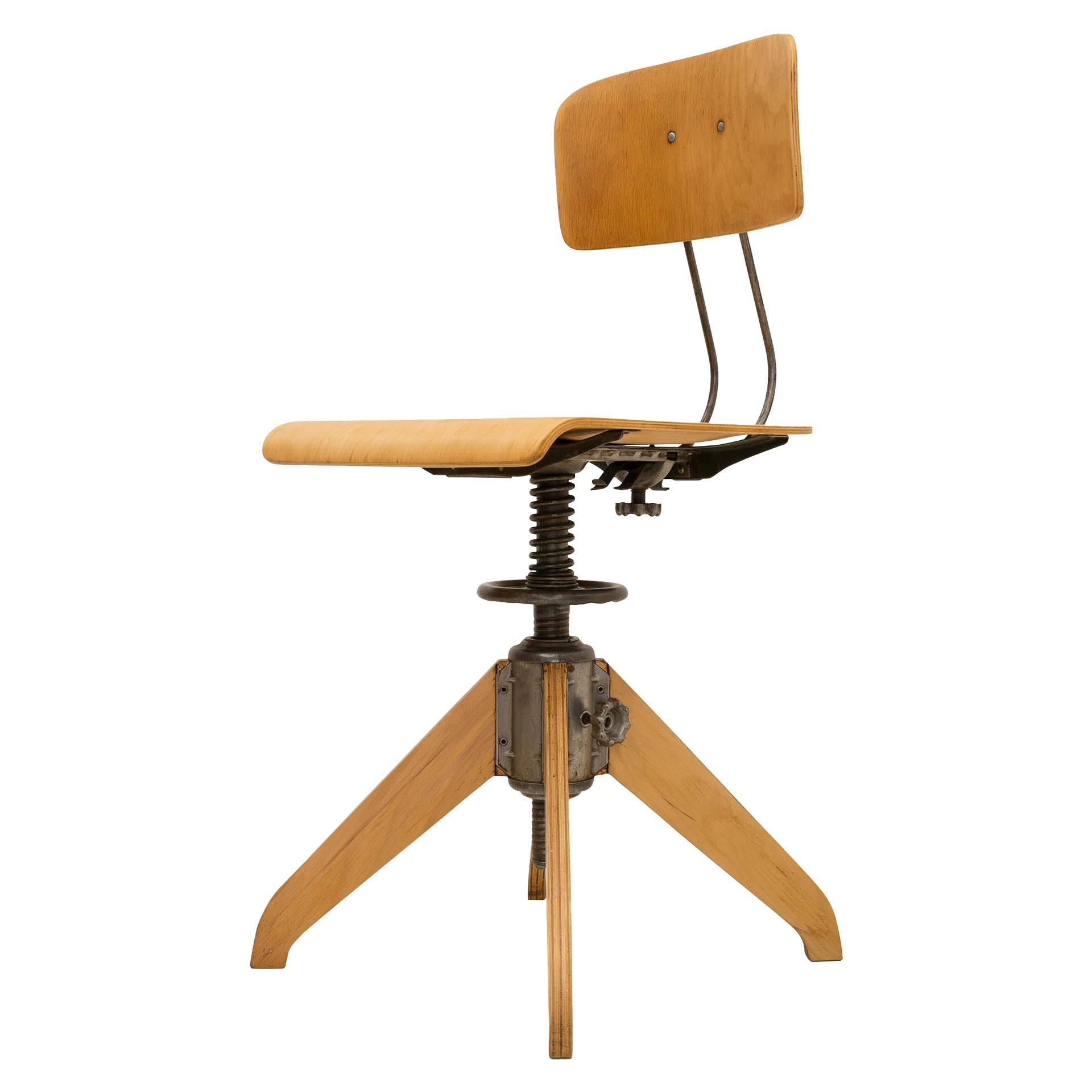 Industrial Swivel Chair by Robert Wagner for Bemefa, Germany, 1930s at ...