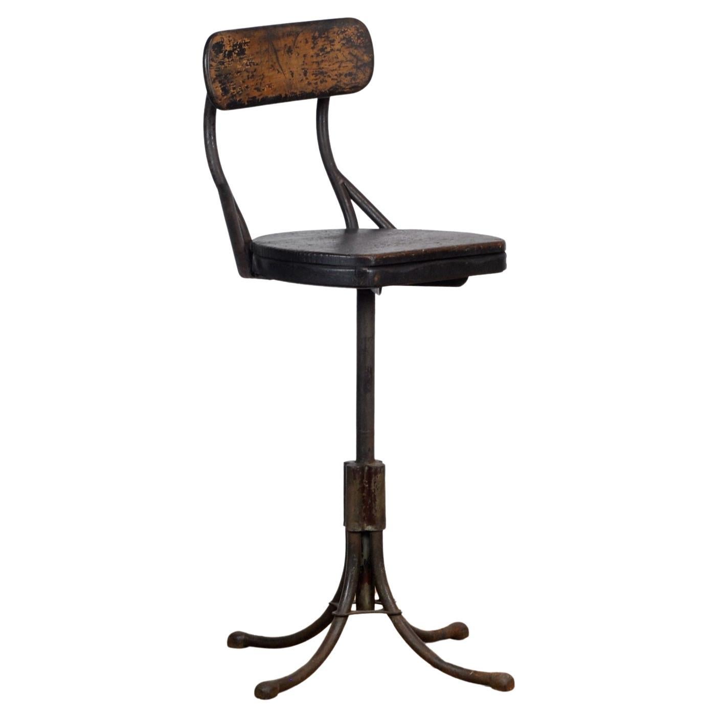 Industrial Swivel Stool, 1950’s at 1stDibs
