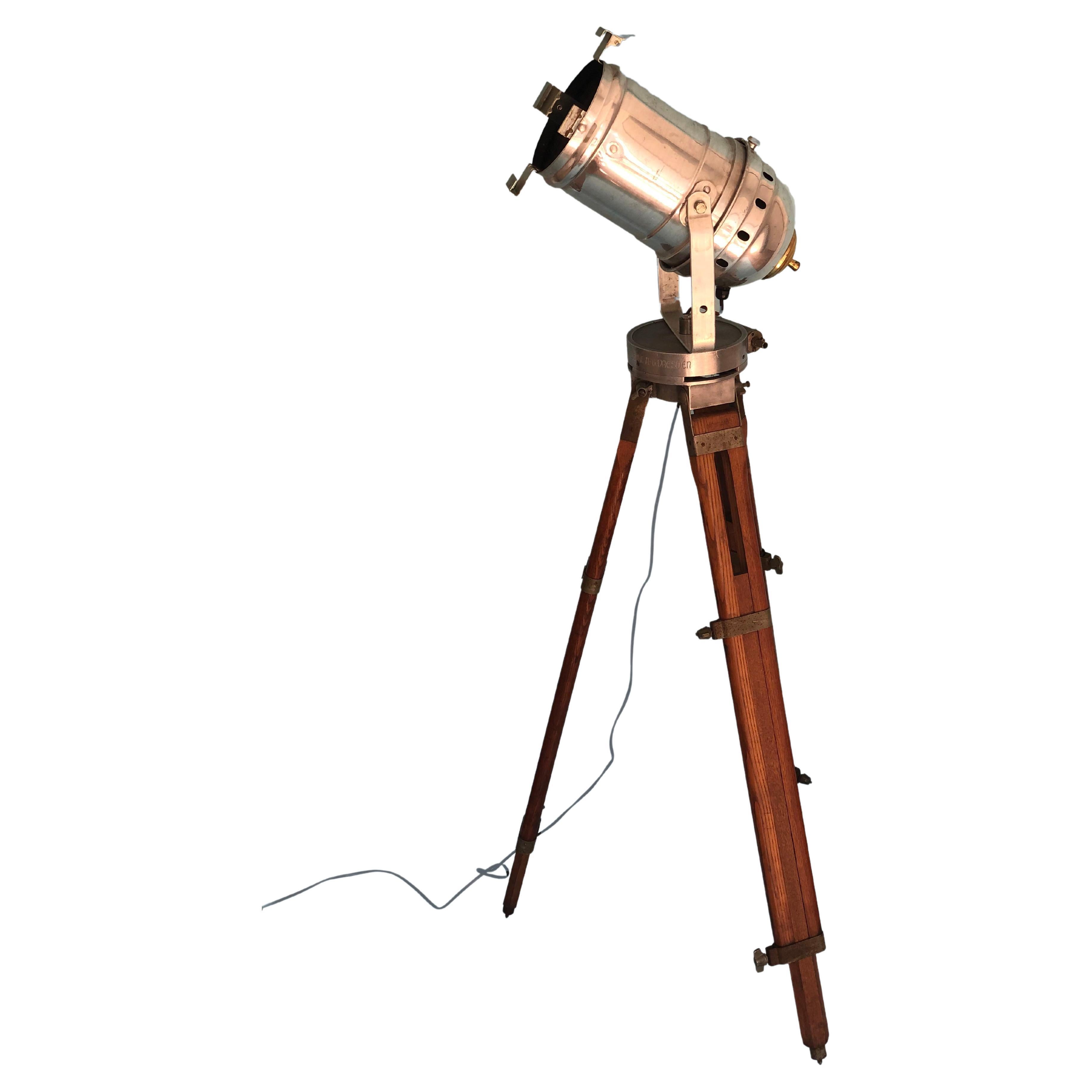 Vintage 1930s Industrial Aluminum GE Sunlamp Floor Lamp at 1stDibs