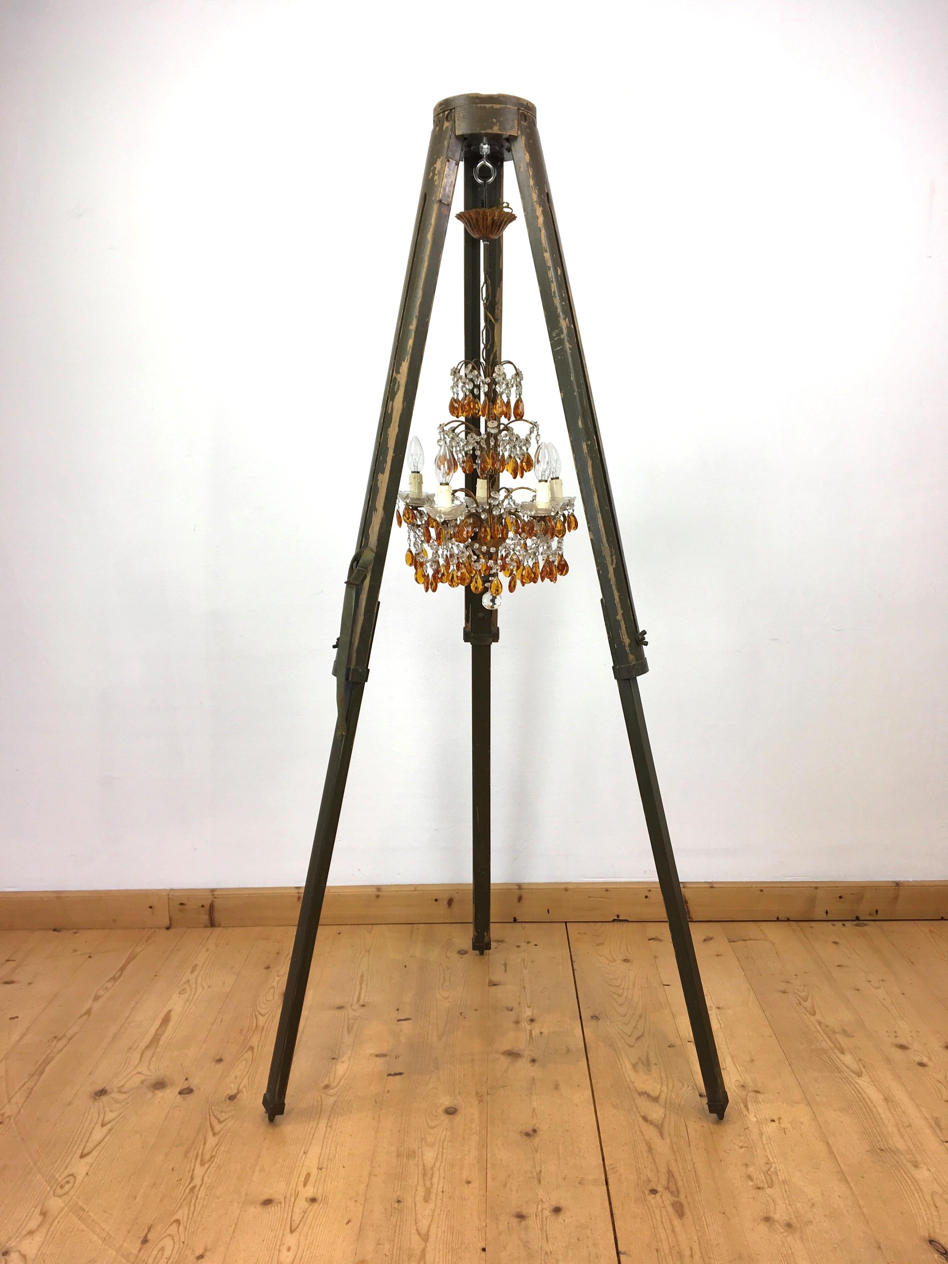 Industrial Tripod, Signal Corps Us Army, Hanging Plant Holder Base ...