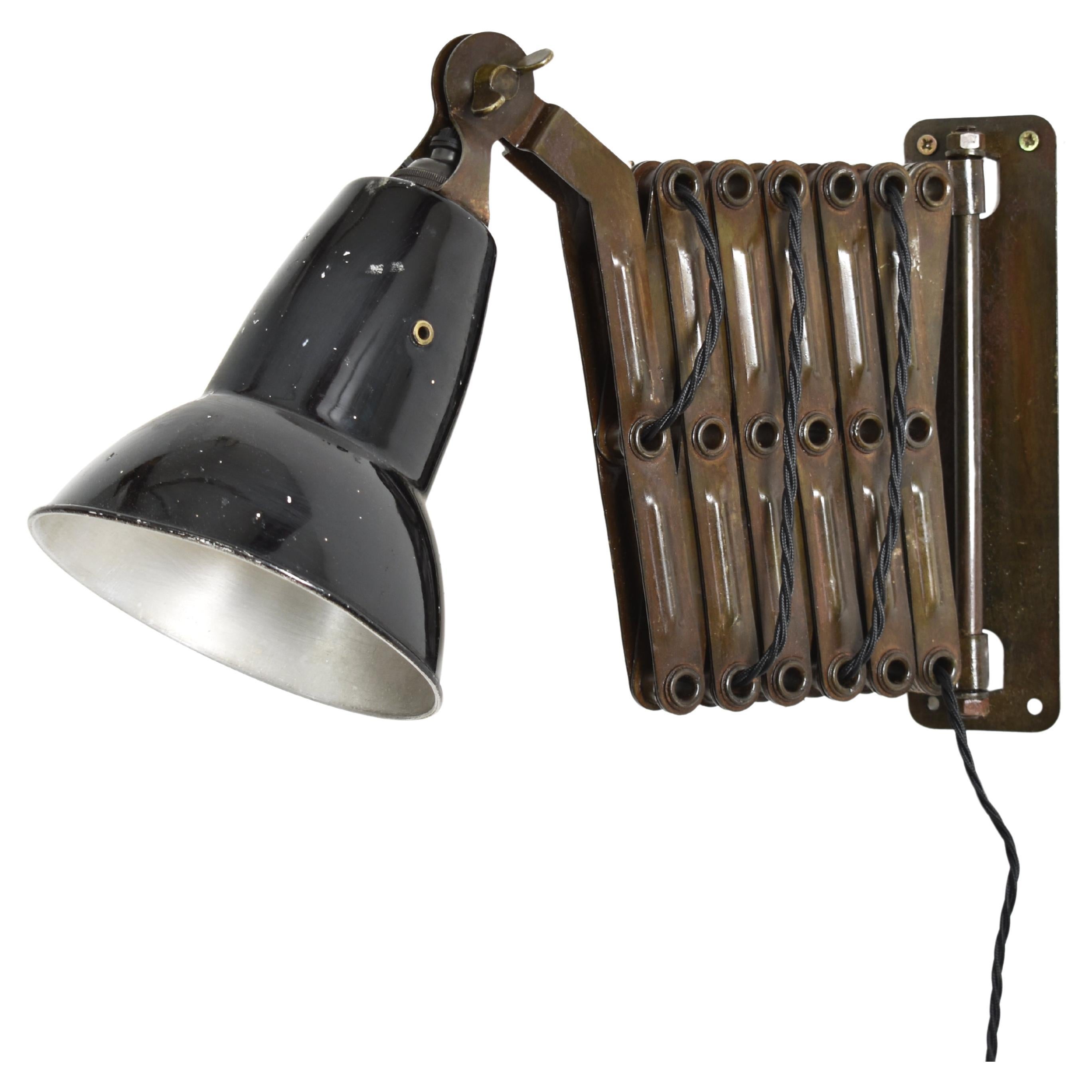 Italian Industrial Scissor Light For Sale at 1stDibs