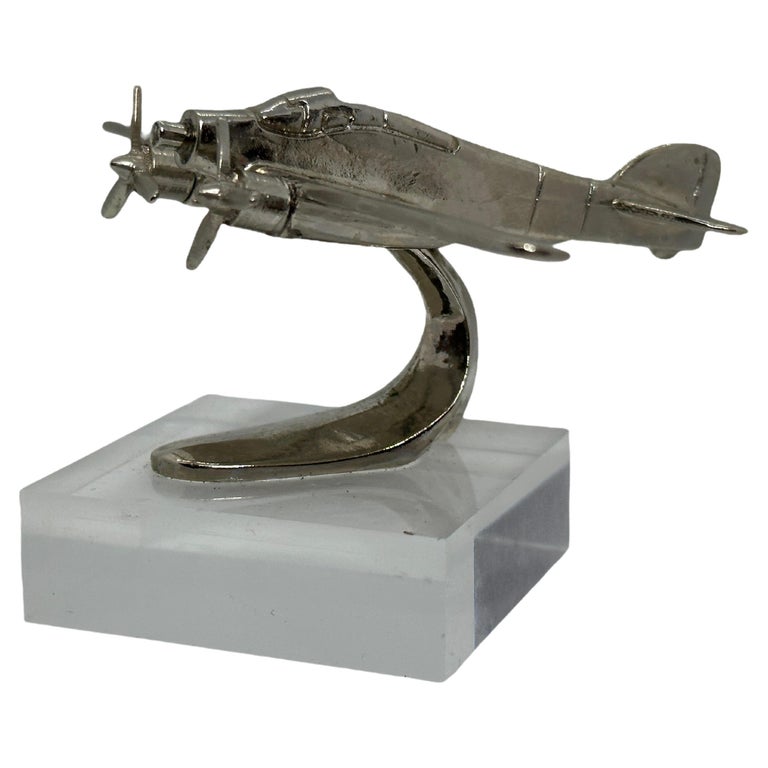Industrial Vintage Metal Aircraft Plane Model Desk Item Statue, circa ...