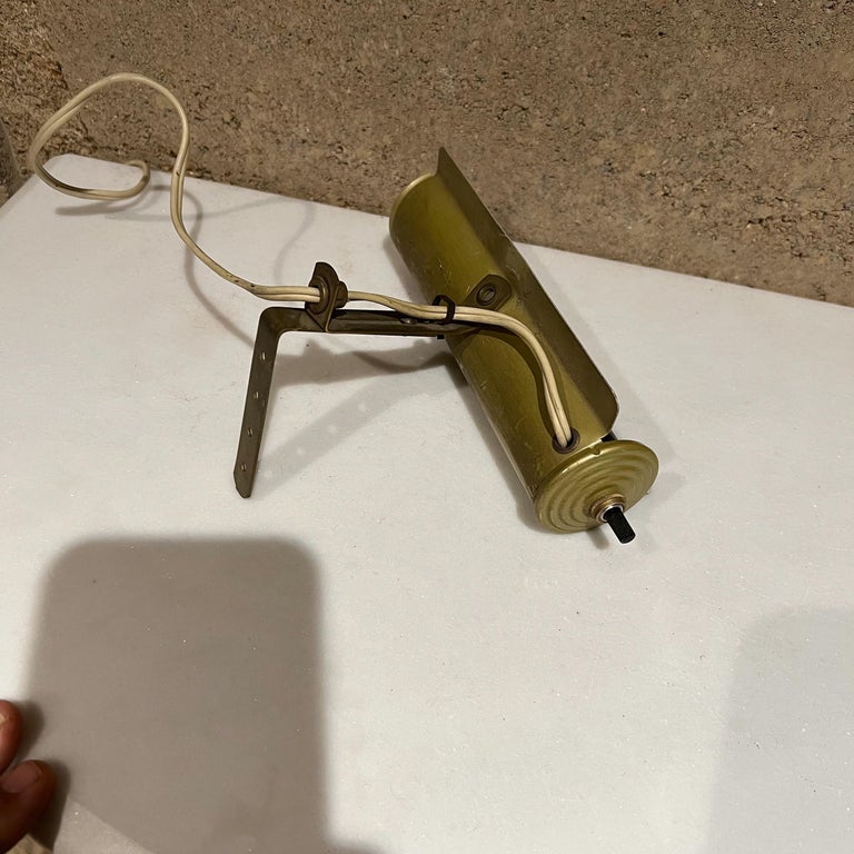 Industrial Vintage Small Tube Wall Unit Task Light in Gold For Sale at ...