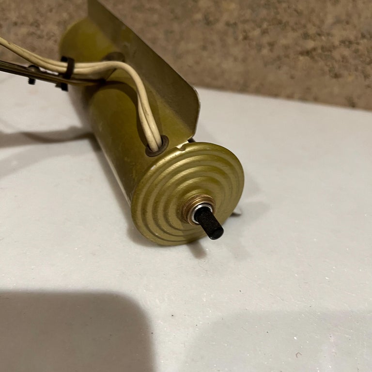 Industrial Vintage Small Tube Wall Unit Task Light in Gold For Sale at ...