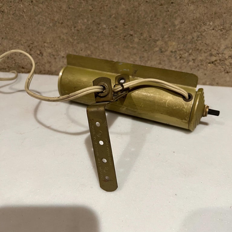 Industrial Vintage Small Tube Wall Unit Task Light in Gold For Sale at ...
