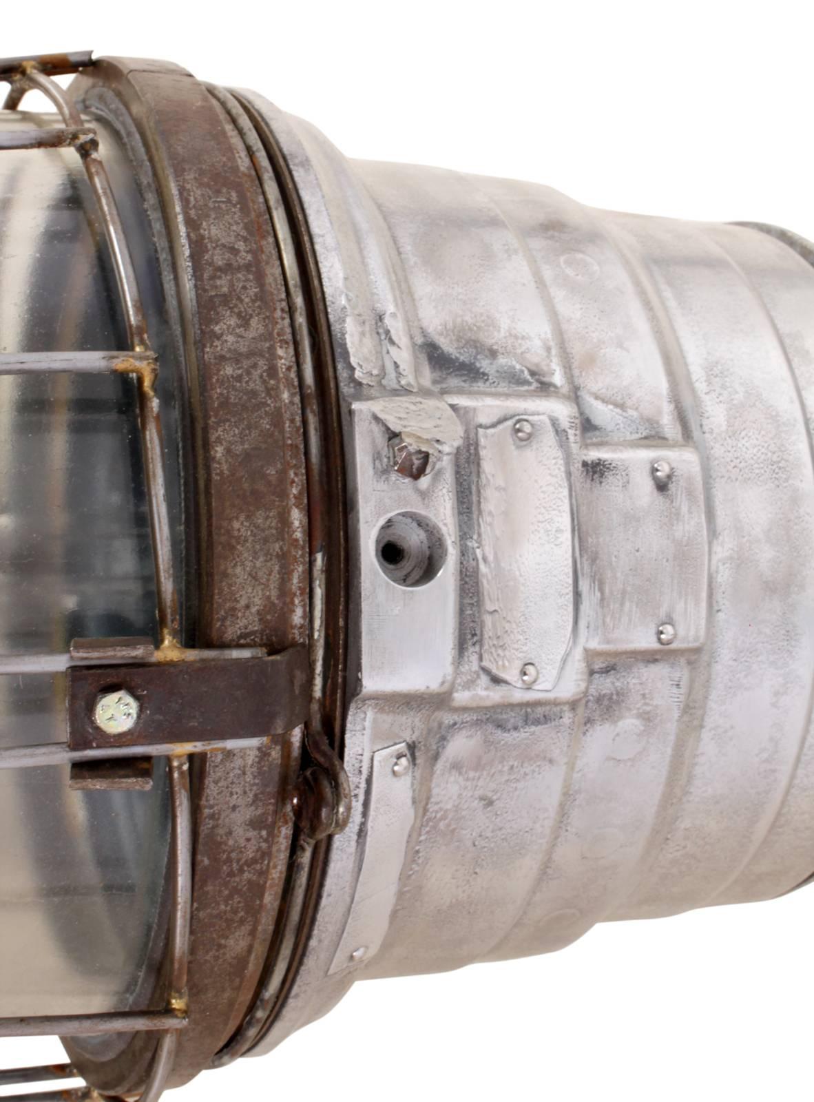 Industrial Warehouse Light in Polished Aluminium, circa 1950 For Sale ...