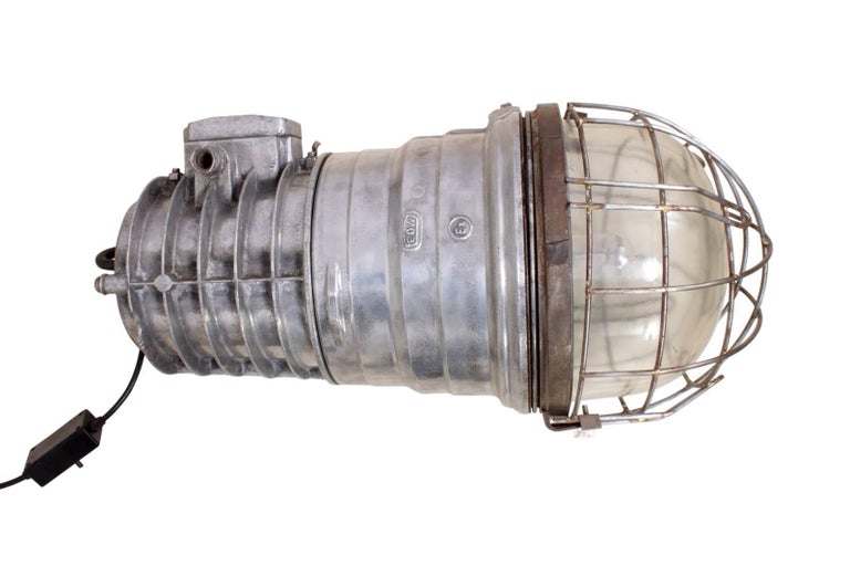 Industrial Warehouse Light in Polished Aluminium, circa 1950 For Sale ...