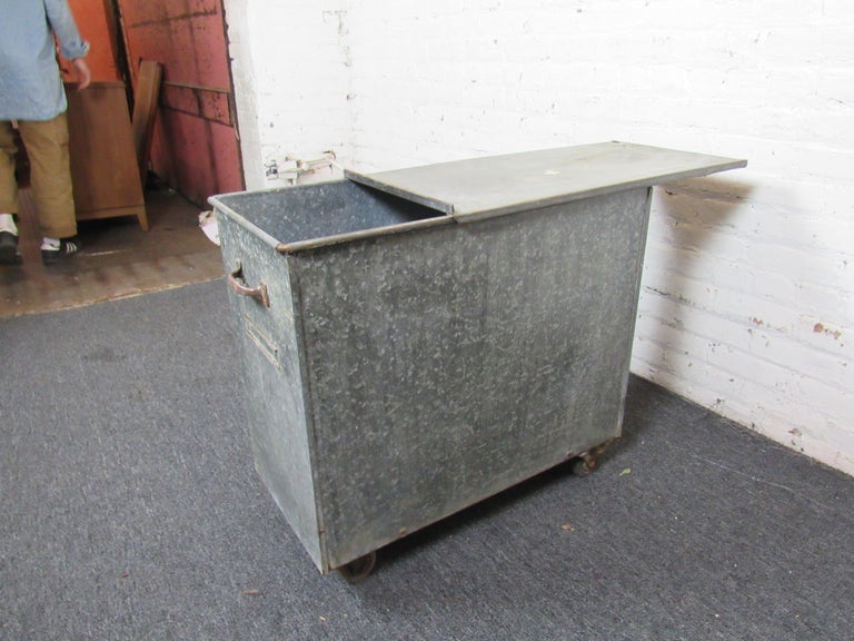 Industrial Wilder Rolling Metal Box For Sale at 1stDibs | industrial ...