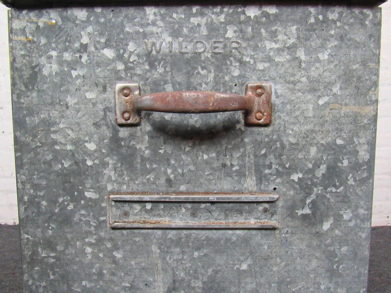 Industrial Wilder Rolling Metal Box For Sale at 1stDibs | industrial ...