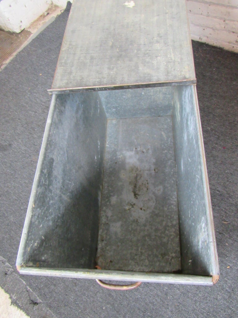 Industrial Wilder Rolling Metal Box For Sale at 1stDibs