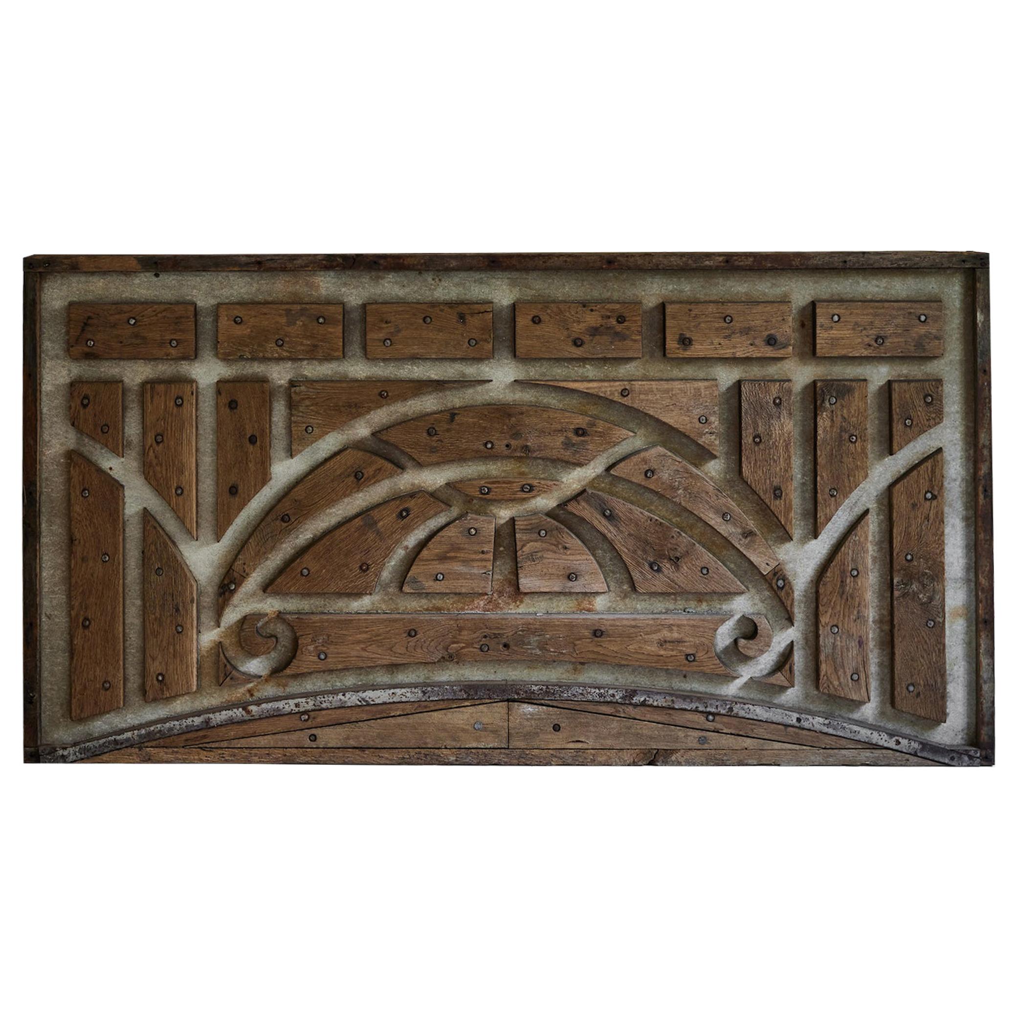 Graphic Wood Specimen Panel For Sale at 1stDibs