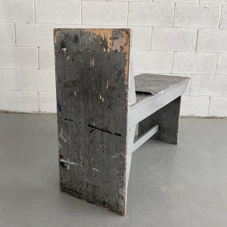 Industrial Wooden Artist Bench at 1stDibs