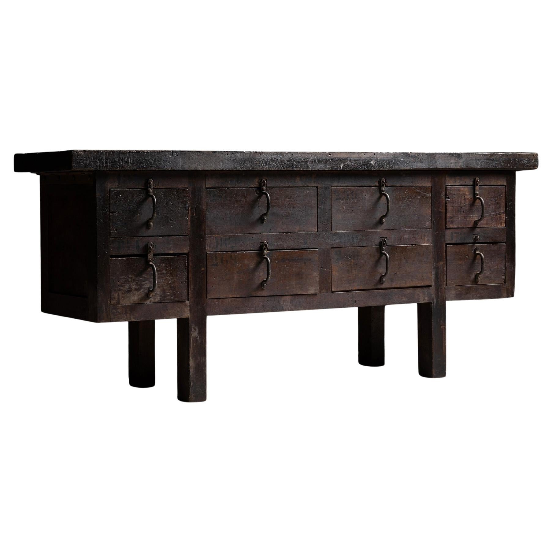 Industrial Workbench / Console, France, circa 1900 For Sale at 1stDibs