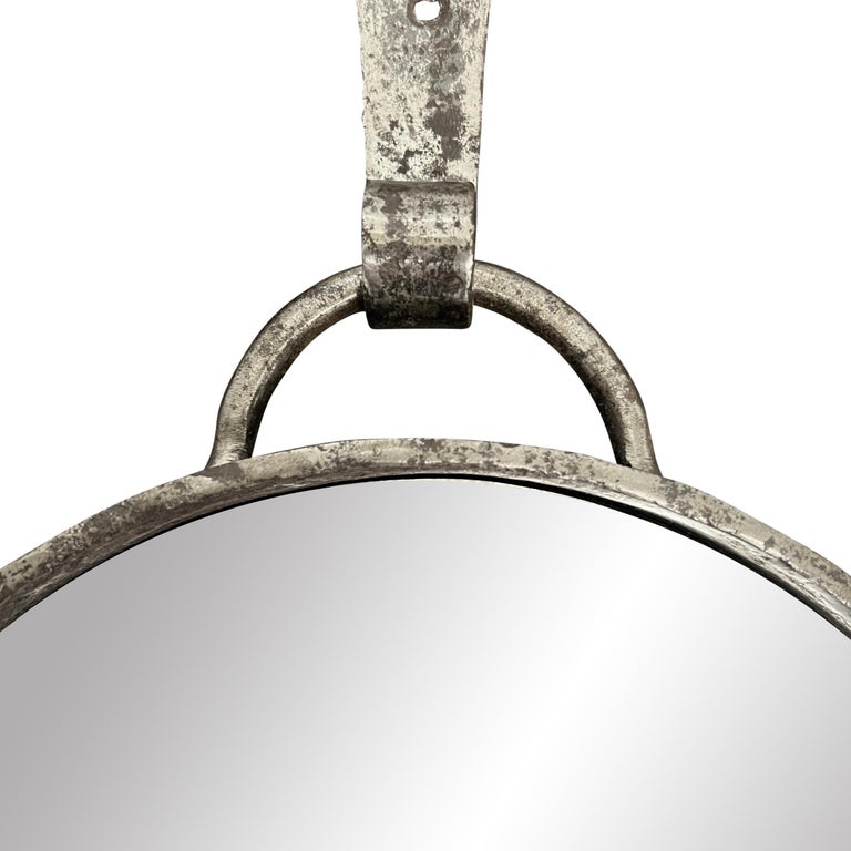 Industrial Wrought Iron Mirror For Sale at 1stDibs