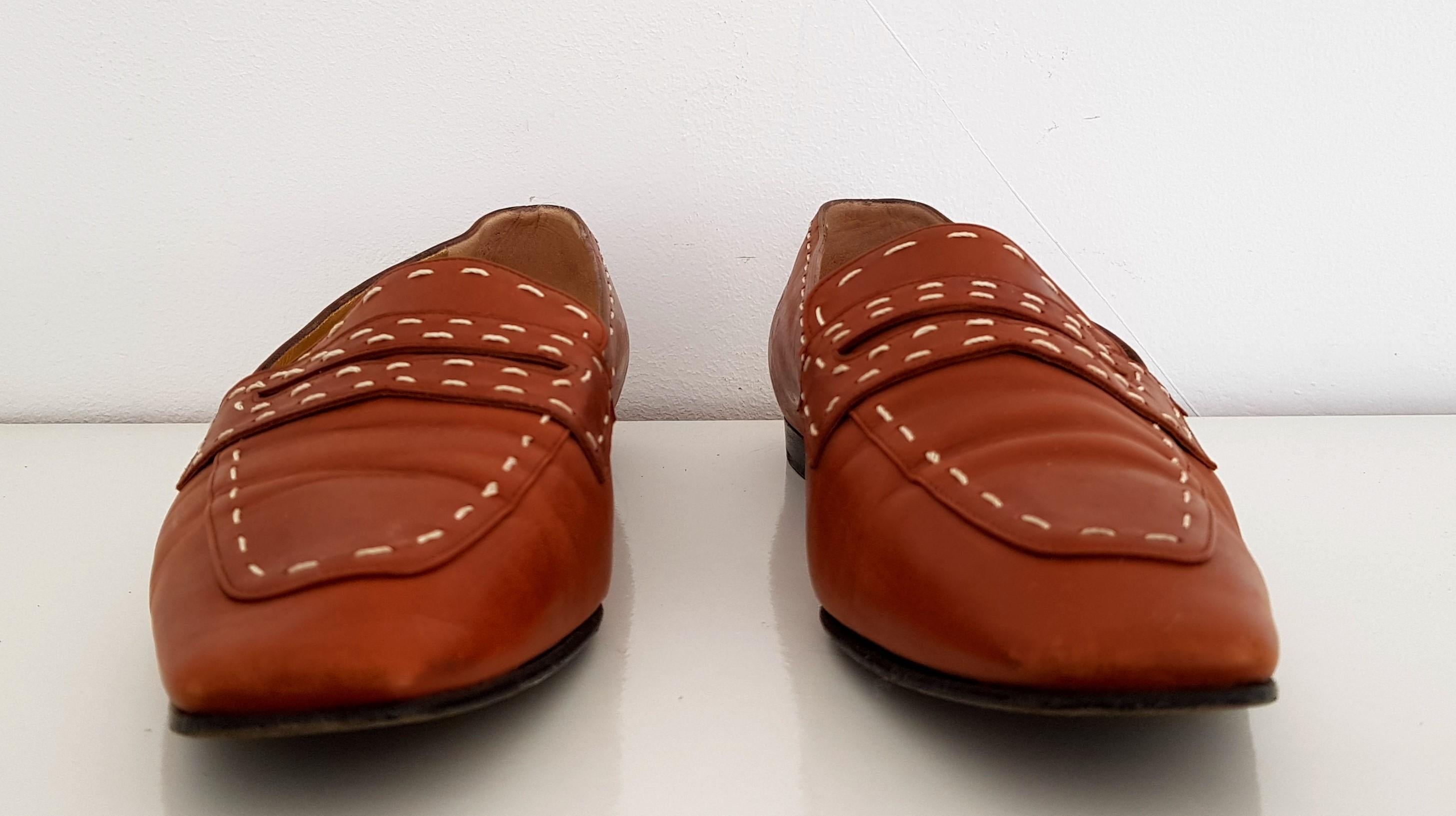 Inès de la Fressange Leather Mocassins. Great conditions. Size 40 (ITA ...