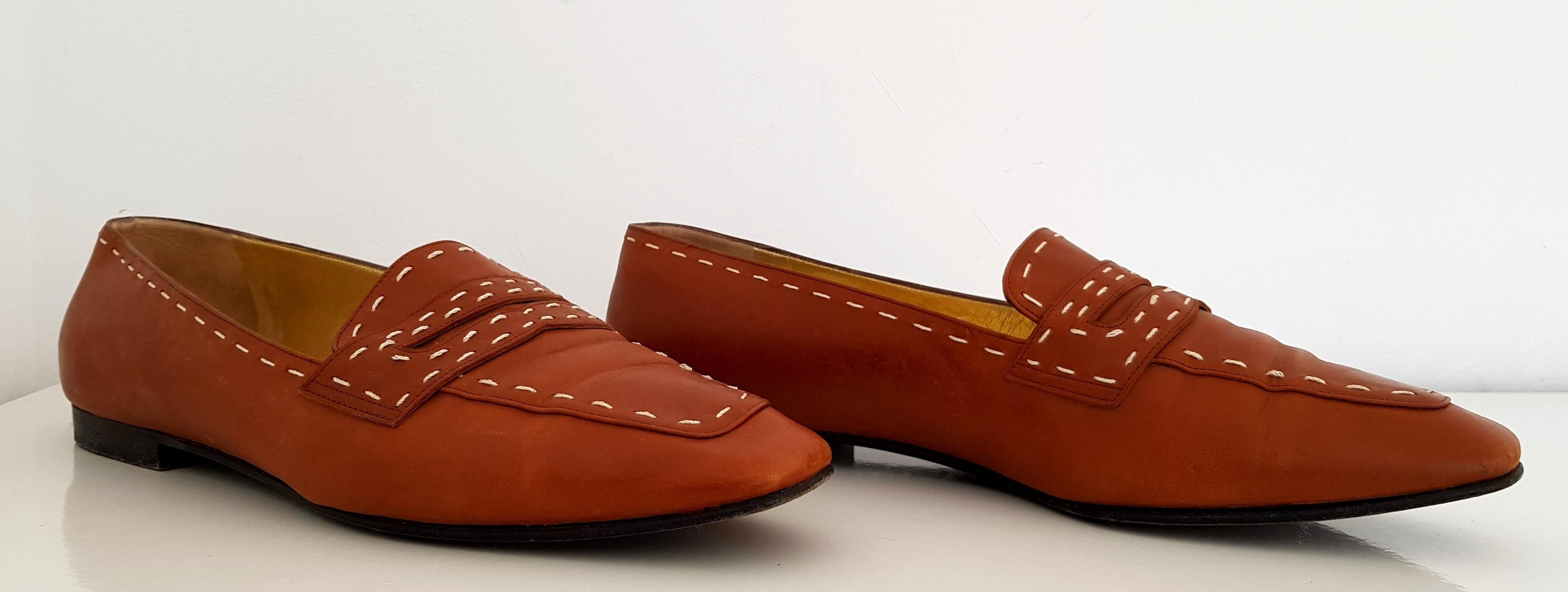 Inès de la Fressange Leather Mocassins. Great conditions. Size 40 (ITA ...