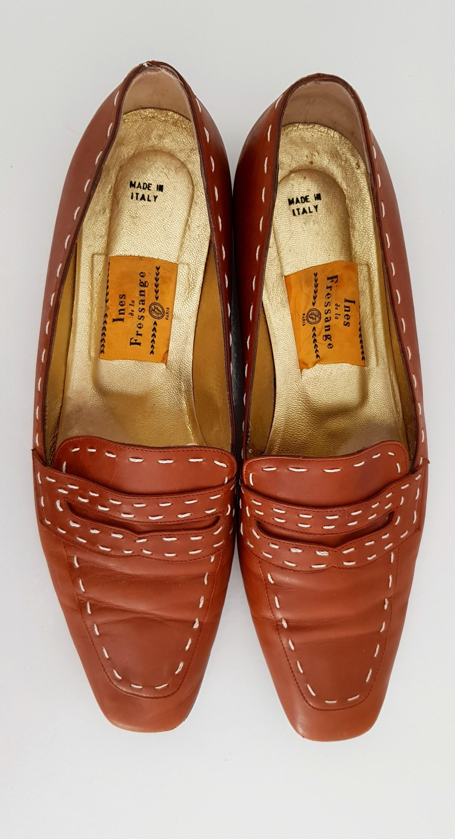Inès de la Fressange Leather Mocassins. Great conditions. Size 40 (ITA ...
