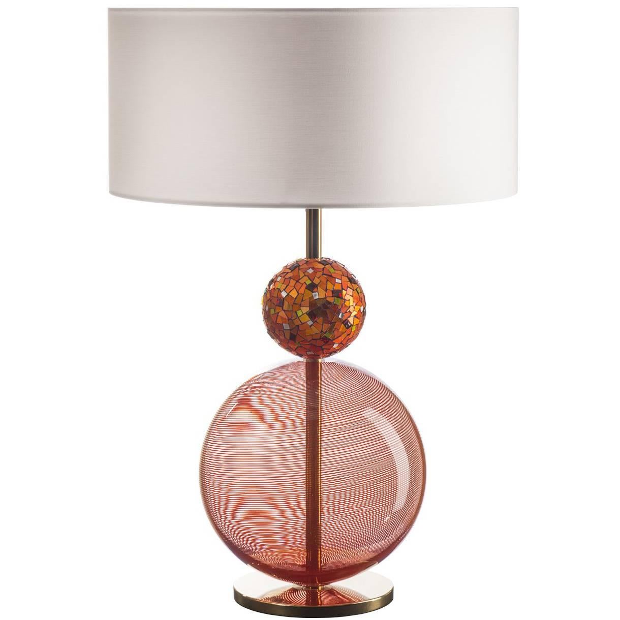Orange Table Lamp For Sale at 1stDibs