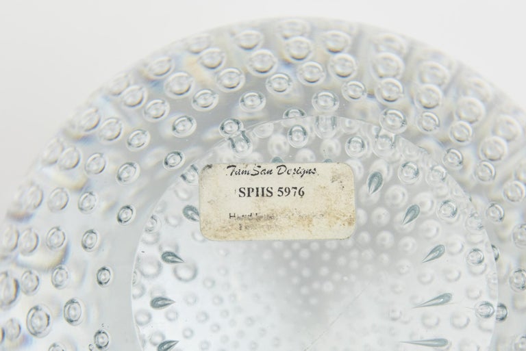 Infinity Bullecante Glass Bubble Balls or Bookends Pair of Labeled For ...