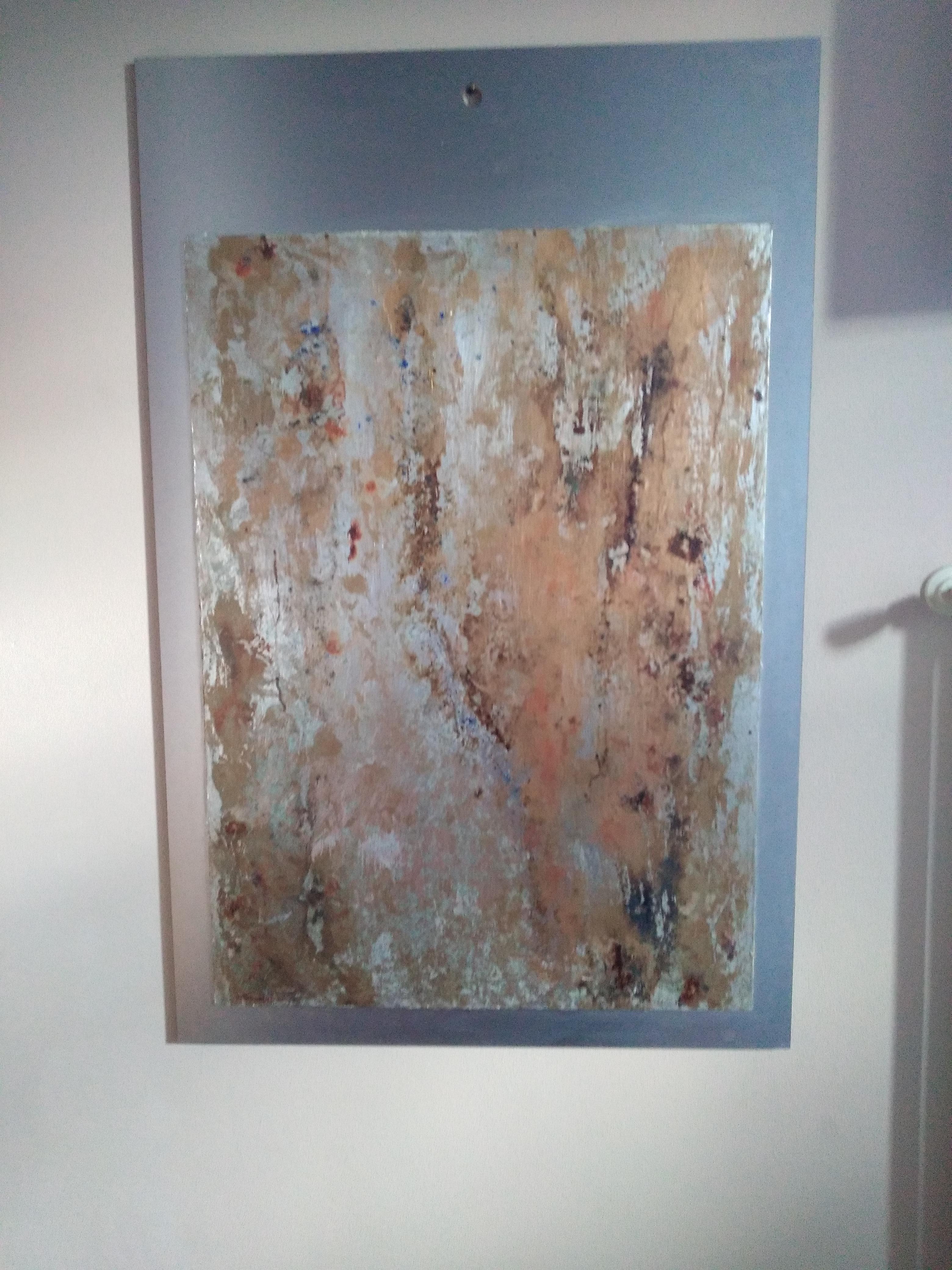 Informal Oil painting on Metal, Italy, 1960s For Sale at 1stDibs