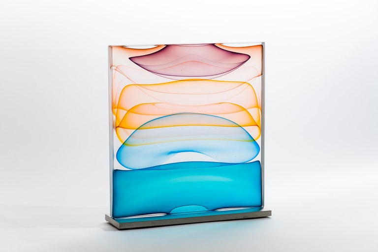 Infusion Block in Purple, Aubergine, Amber and Aqua, USA For Sale at ...