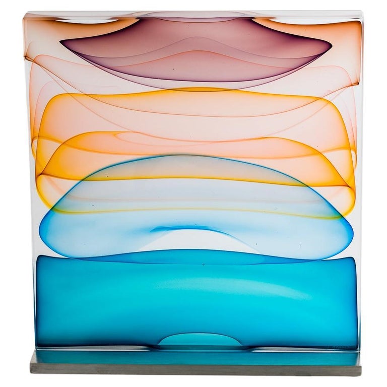 Infusion Block in Purple, Aubergine, Amber and Aqua, USA For Sale at ...