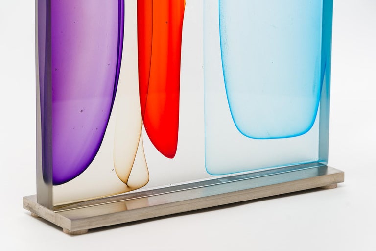 Infusion Block in Purple, Brown, Red and Light Blues, USA For Sale at ...