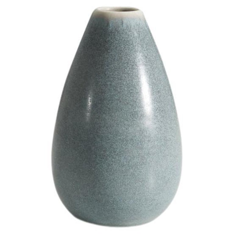 Inger and Erich Triller, Vase, Blue-Glazed Stoneware, Tobo, Sweden ...