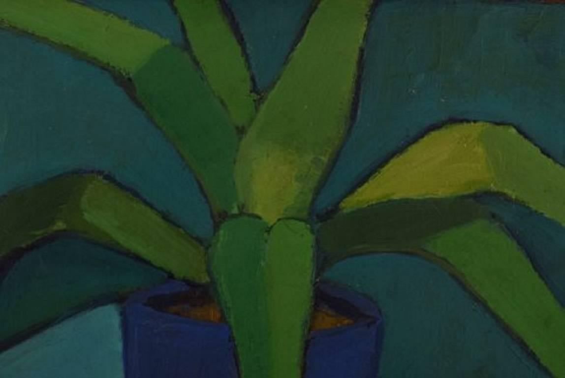 Inger Hofmeister, Listed Danish Artist, 1979 Oil on Board, Still Life ...