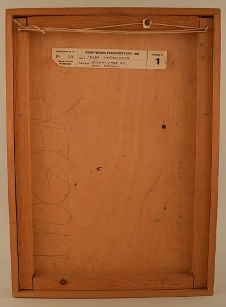 Inger Hofmeister, Listed Danish Artist, 1979 Oil on Board, Still Life ...