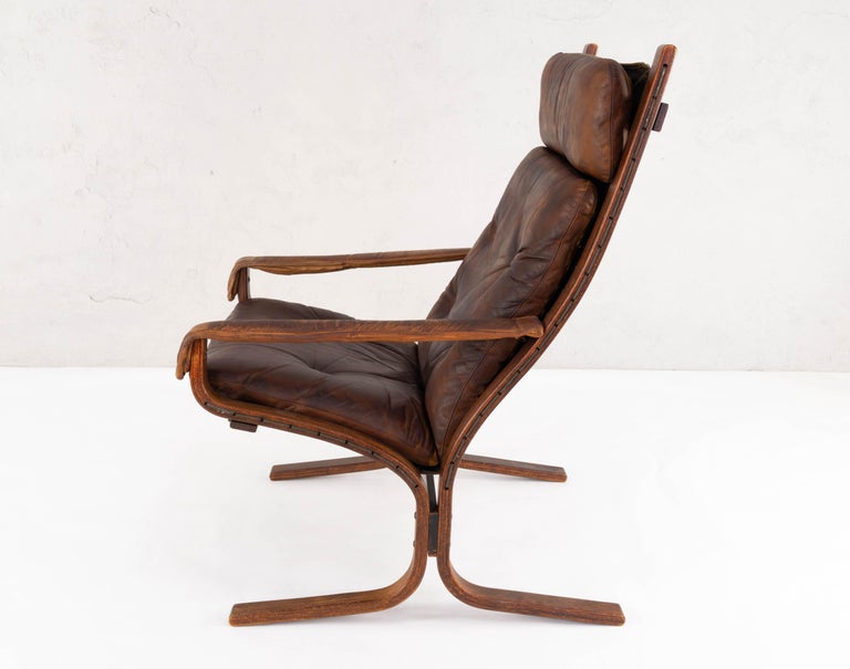 Ingmar Relling Danish Modern Siesta High Back and Armrests Chair by ...