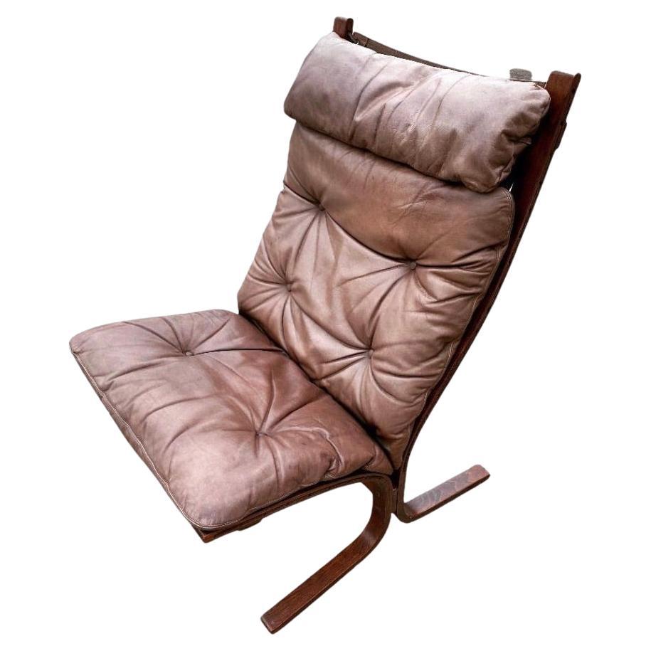 Ingmar Relling Westnofa Siesta Leather Lounge Chair at 1stDibs