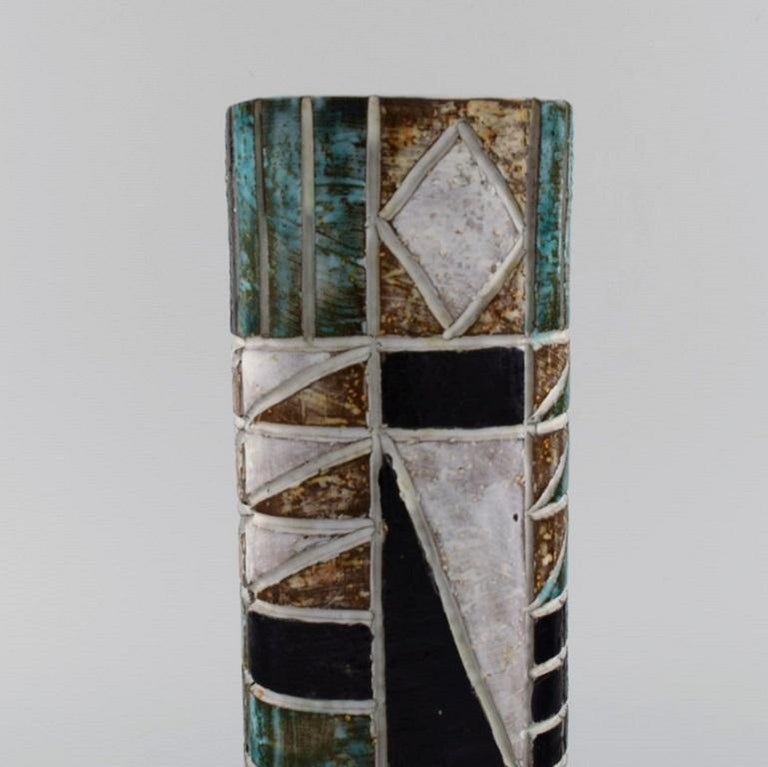 Ingrid Atterberg (1920-2008) for Upsala-Ekeby. Rare vase in glazed ...