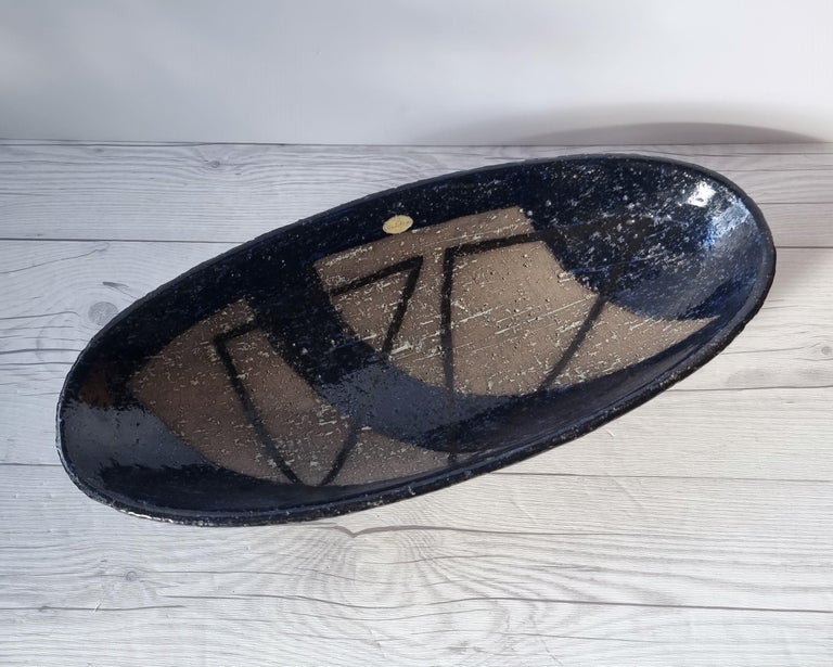 Ingrid Atterberg for Upsala Ekeby, 1957 'Chamotte' Series Modernist ...