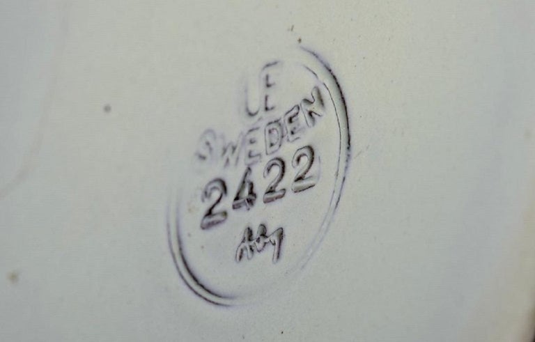 Ingrid Atterberg for Upsala-Ekeby, Large Floor Vase with Grooved Body ...