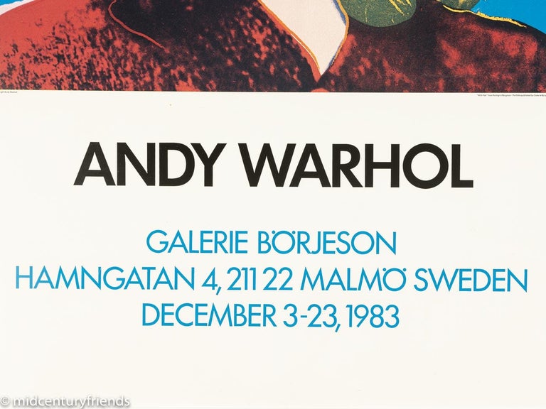 Affiche d'exposition «grid Bergmann with Hat 315 » d'Andy Warhol - En ...