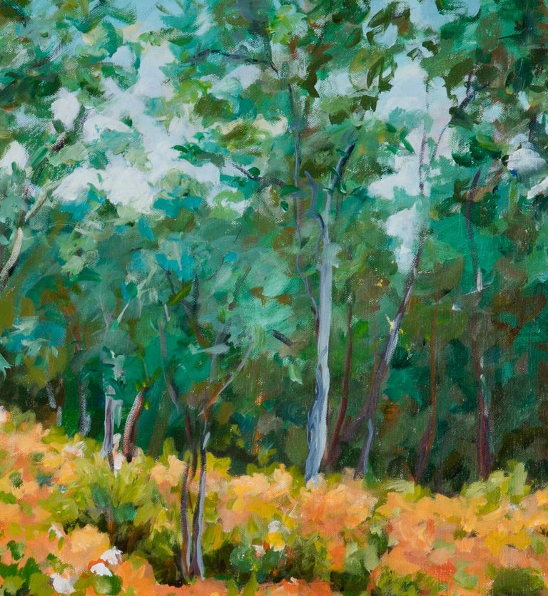 Ingrid Dohm - Flowered Forest, Original Impressionist Landscape ...