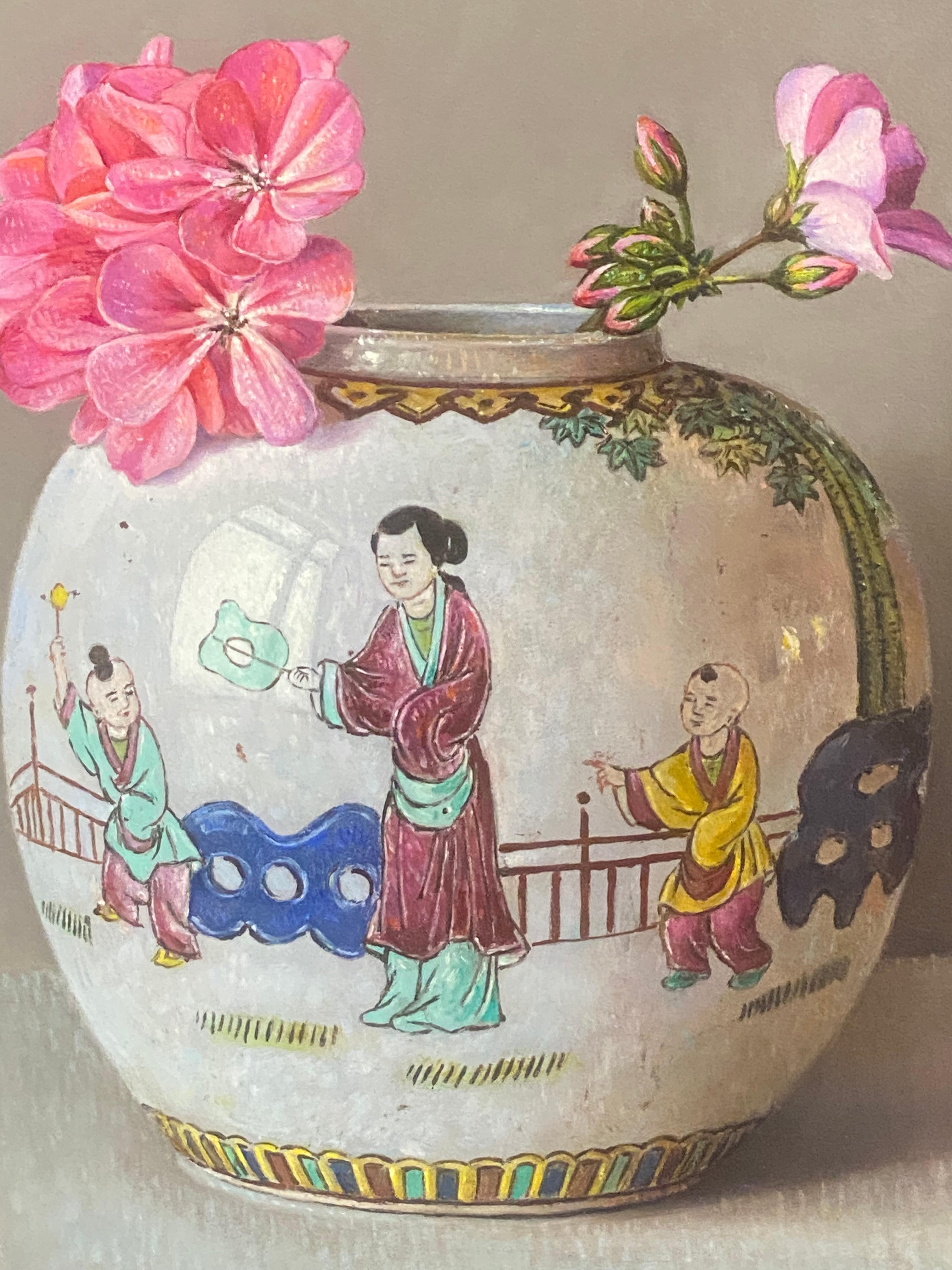 Ingrid Smuling - Geranium in Chinese Pul - 21st Century Contemporary ...