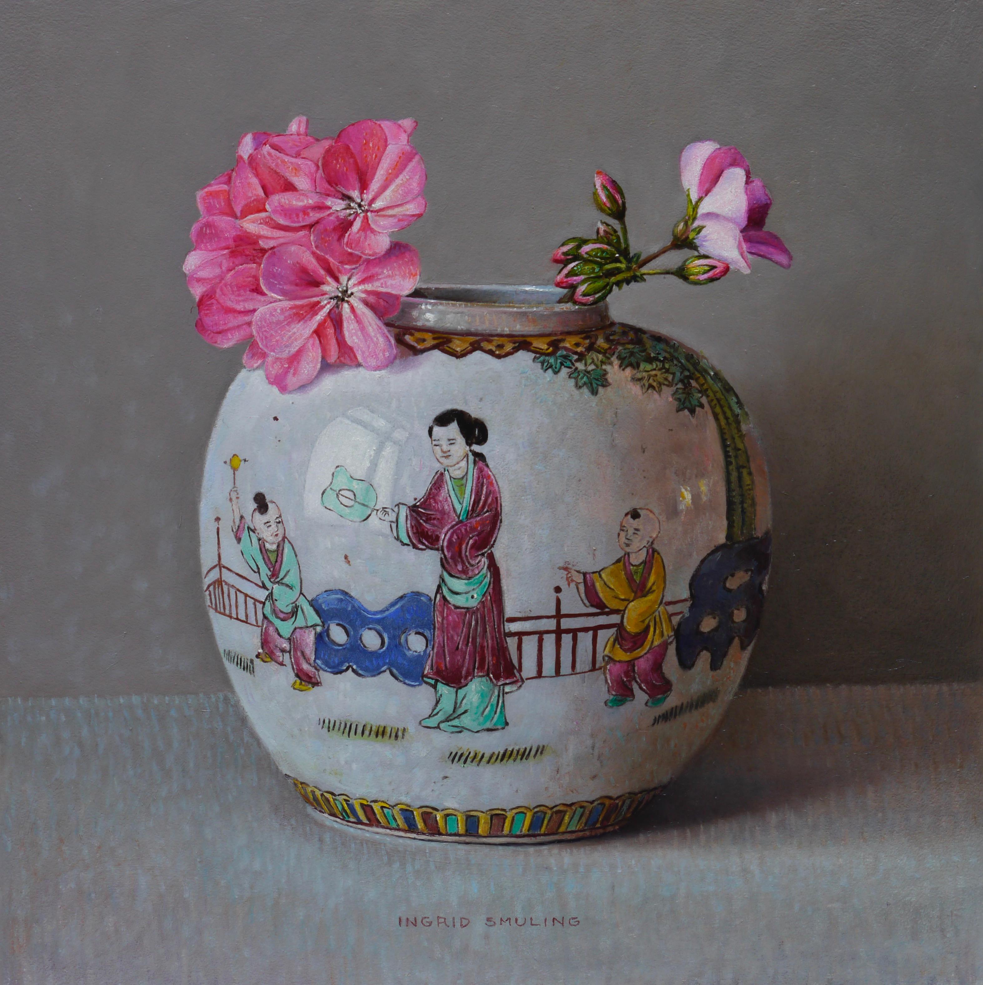 Ingrid Smuling - Geranium in Chinese Pul - 21st Century Contemporary ...