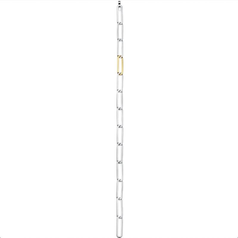 INHALING HIM LARGE Bracelet - sterling silver, 1 gold link For Sale at ...