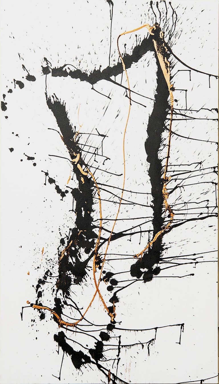 Ink and Acrylic Painting by Virginia Dutton, Titled Torso, Signed and ...