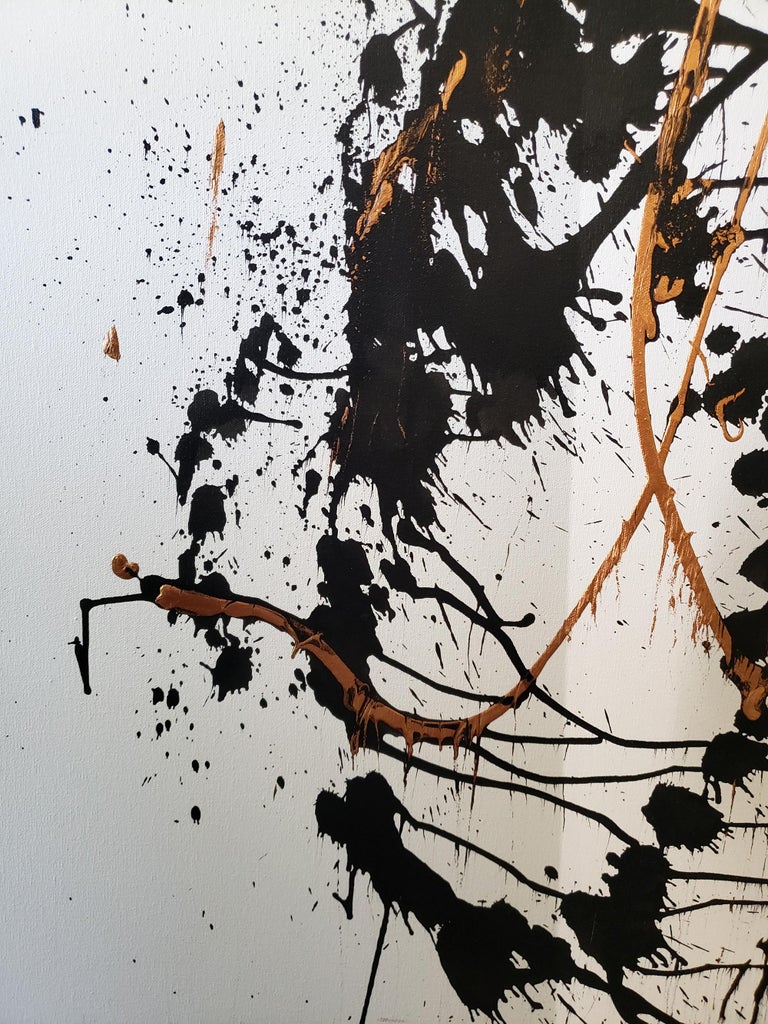 Ink and Acrylic Painting by Virginia Dutton, Titled Torso, Signed and ...