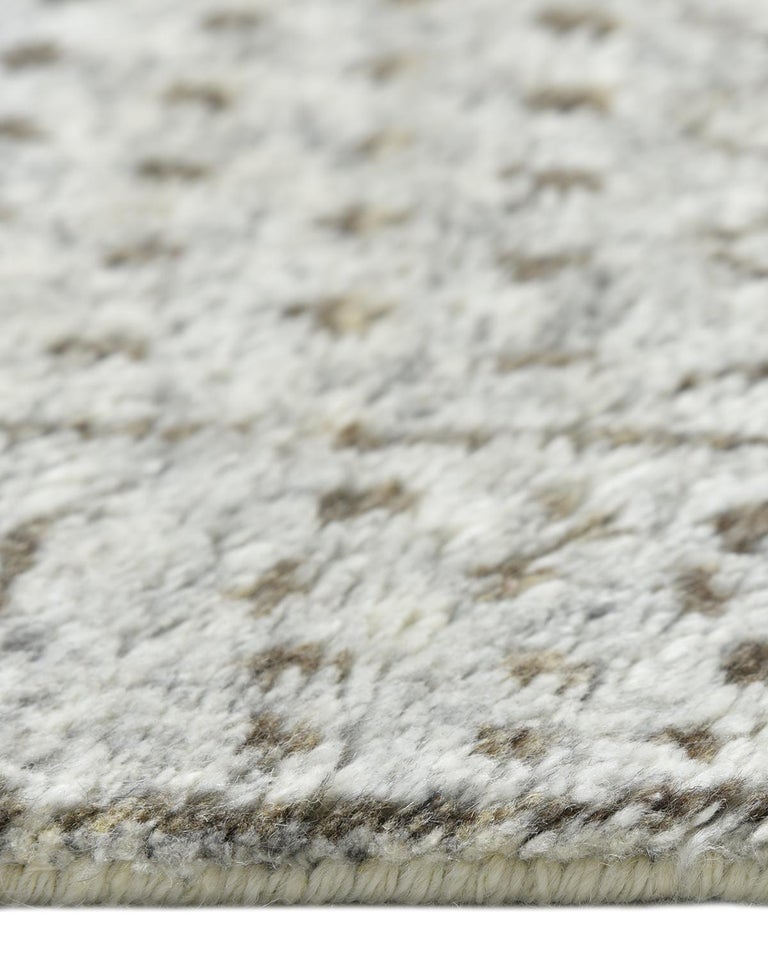 Indian Made Hand-Knotted Bohemian Tribal Area Rug at 1stDibs