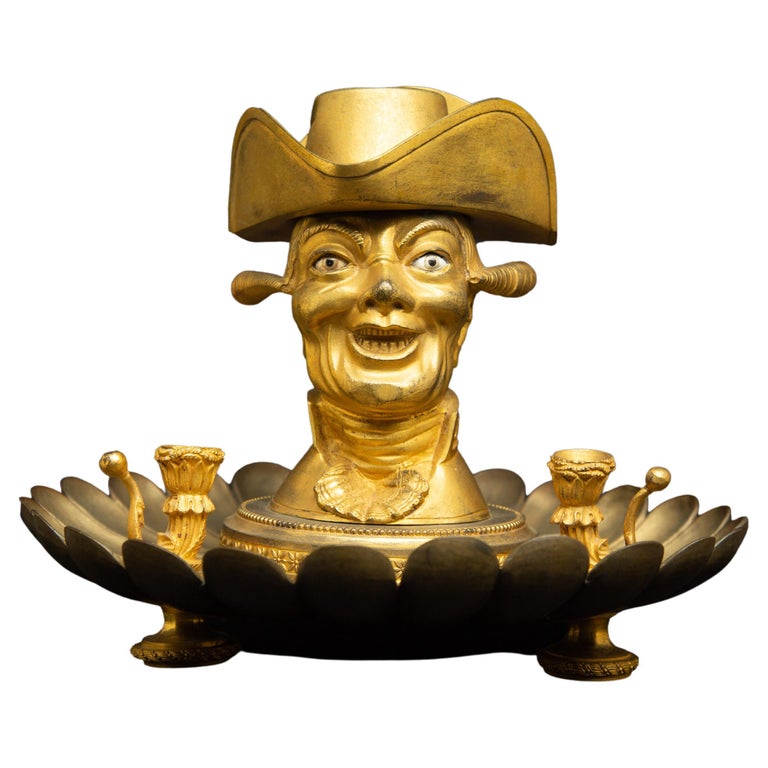 Inkwell in the Shape of a Country Gentleman with Tilting Hat For Sale ...
