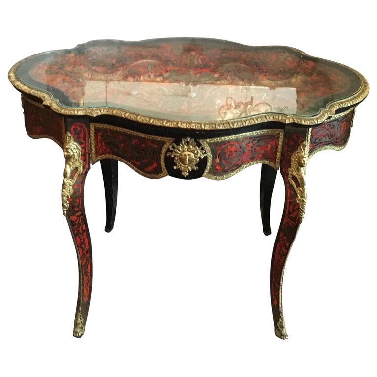 Inlaid Boulle Center Table at 1stDibs