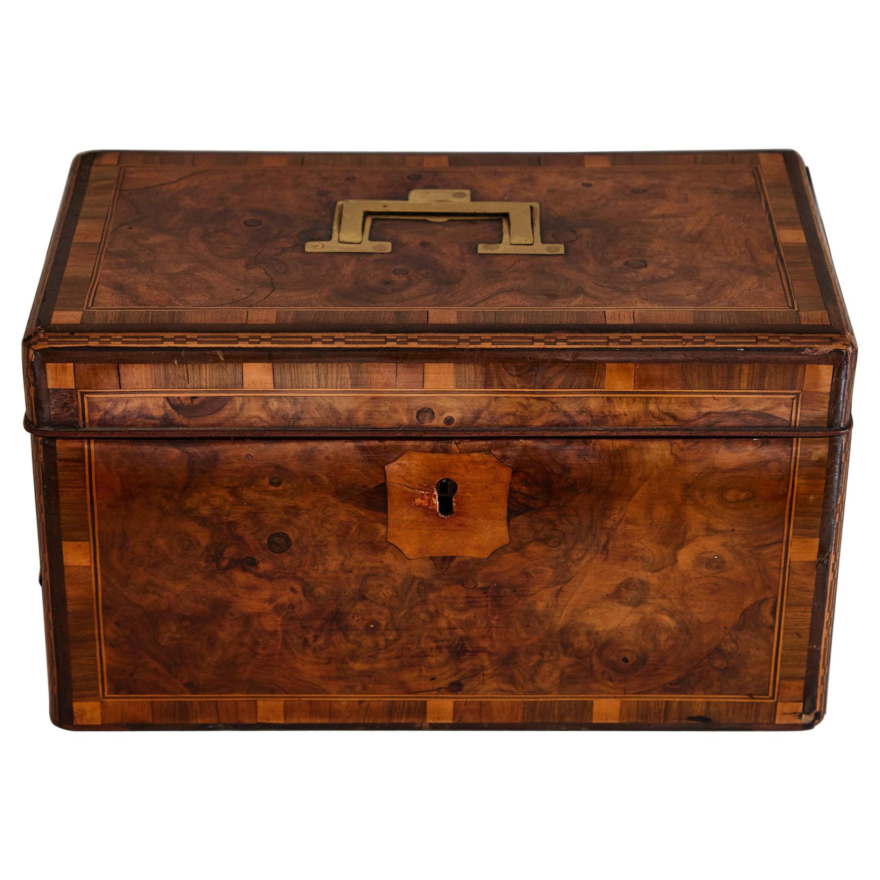 Rosewood Inlaid Box at 1stDibs