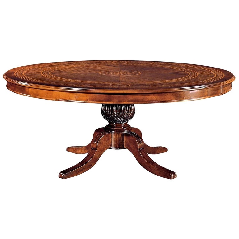 Inlaid Dining Table For Sale at 1stDibs