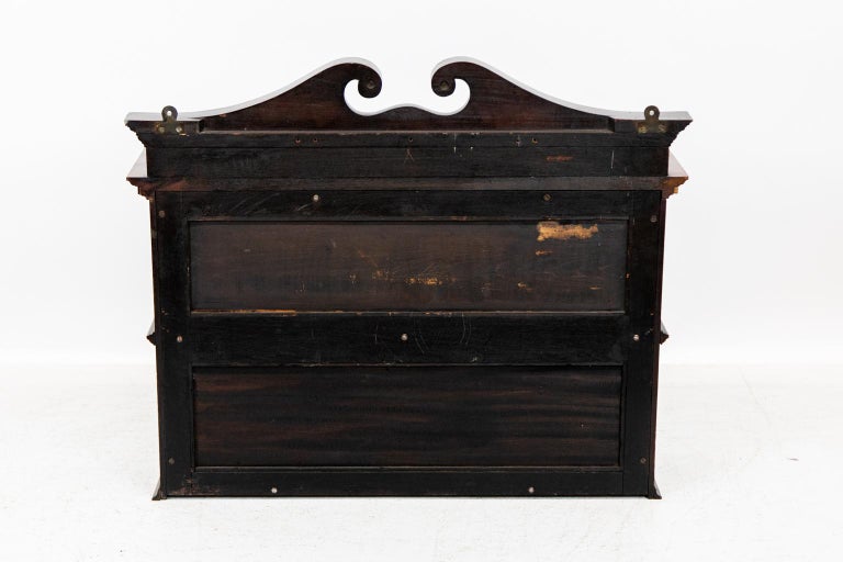 Inlaid English Hanging Cabinet For Sale at 1stDibs